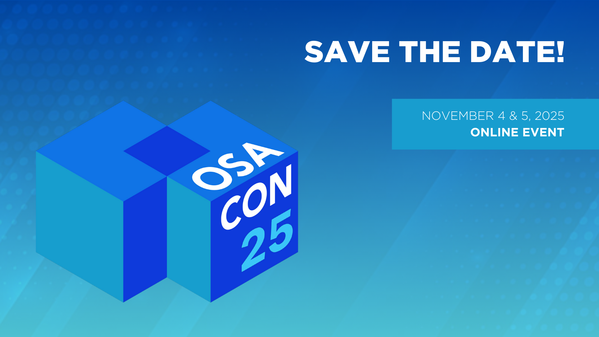 Save the Date! | The Open Source Analytics Conference